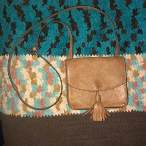 Bags | Vintage Brown Leather Side Purse | Poshmark